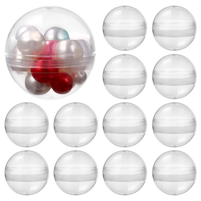 100 PCS ROUND Vending Machine Capsules Transparent Clear Plastic $38.01 ...