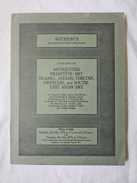 OLD SOTHEBYS CATALOGUE TRIBAL ART AFRICAN OCEANIC TIBETAN NAPALESE ...