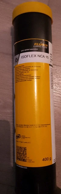 KLUBER ISOFLEX NCA 15 Spindle Bearing Grease - 400g Cartridge - (004180 ...