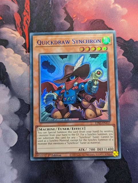 QUICKDRAW SYNCHRON LDS3-EN117 Blue Ultra Rare 1st Edition YuGiOh TCG NM ...