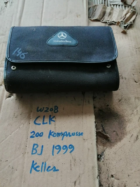 ORIGINAL MERCEDES BENZ CLK W208 Manuel & Carnet De Service Dossier Sac ...