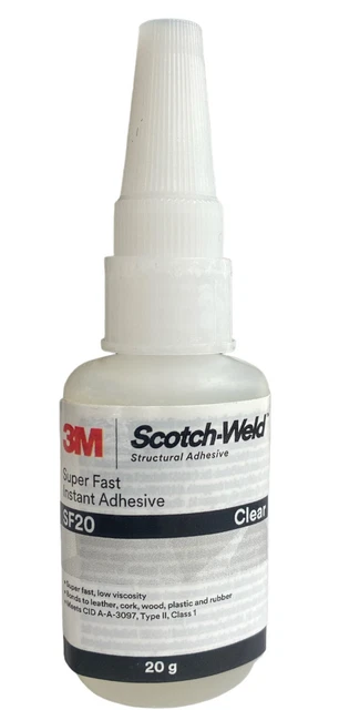 3M SCOTCH-WELD SUPER Fast Instant Adhesive SF20, Transparent, 20 g £11. ...