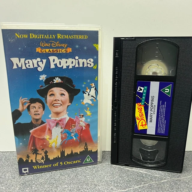 WALT DISNEY CLASSICS - Mary Poppins (VHS 1991) Digitally Remastered ...
