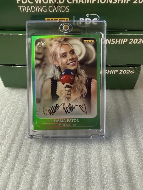 EMMA PATON AUTOGRAPH /25 - PDC Panini Championship Darts EUR 65,00 ...