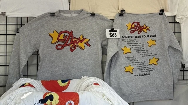 DJO ANOTHER BITE Tour Merch 2025 on October Sweatshirt Reprint £30.63 ...