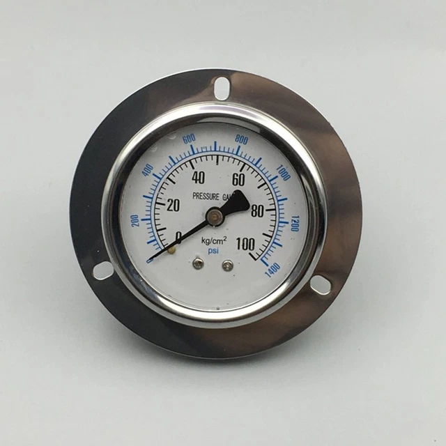 HYDRAULIC METER FOR YN60ZT Axial Edge Seismic Pressure Gauge for Industrial Use £13.88 - PicClick UK