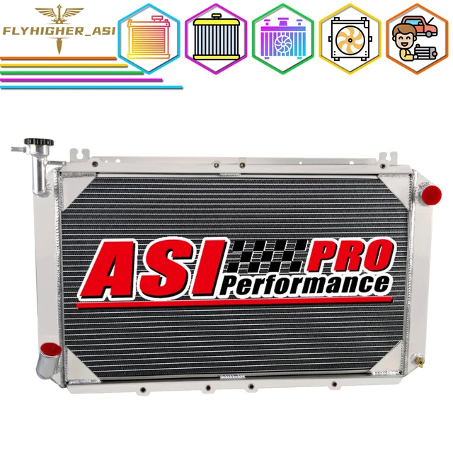 3-ROW RADIATOR ALUMINUM For Nissan Patrol Y60 GQ TD42 RD28T 6Cyl Diesel ...