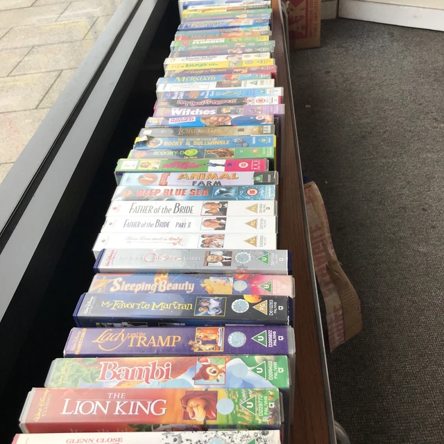 VHS JOB LOT Disney Kids 47 Tapes Bundle Video Sell Thru £5.00 - PicClick UK