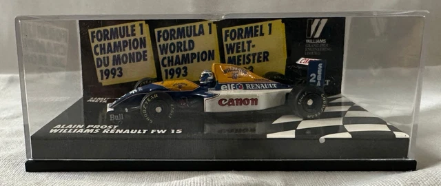 RENAULT WILLIAMS FW15 - Alain PROST - Champion du Monde 1993 - 1/64e ... RENAULT WILLIAMS FW15 - Alain PROST - Champion du Monde 1993 - 1/64e ...