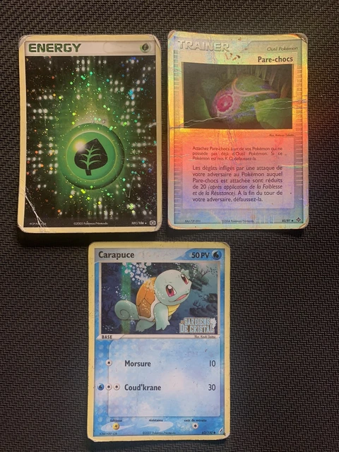LOT DE 3 Cartes RARE HOLO/REVERSE Pokémon Bloc Ex ENERGY PARE-CHOCS ...