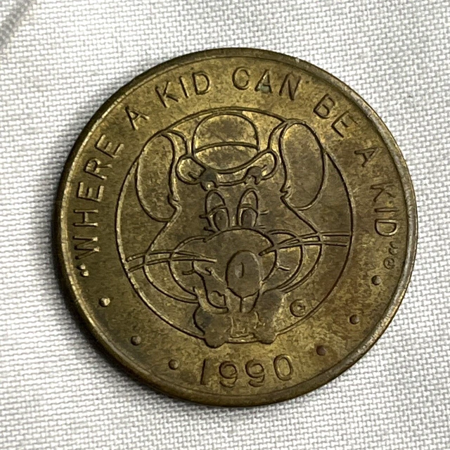 CHUCK E CHEESE Token 1990 Brass Game Vintage Pizza Gameroom £14.53 ...