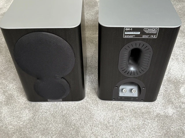 MISSION QX1 Back Ash Speakers with floor stands £167.10 - PicClick UK