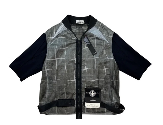 STONE ISLAND PAPER Poly House Check Grid Jacket Size XL GENUINE RRP £ ...