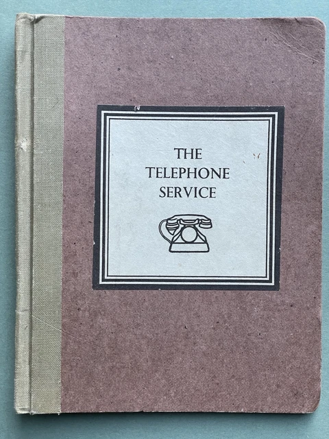 VINTAGE 1940S GPO/POST Office staff folder “The Telephone Service ...
