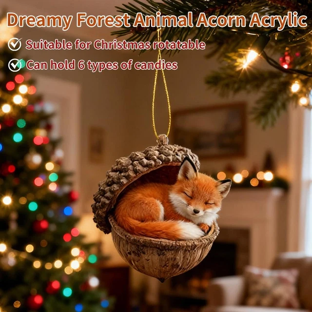 FOREST ANIMAL ACORN Ornaments 2026 Christmas Advent Calendar ...