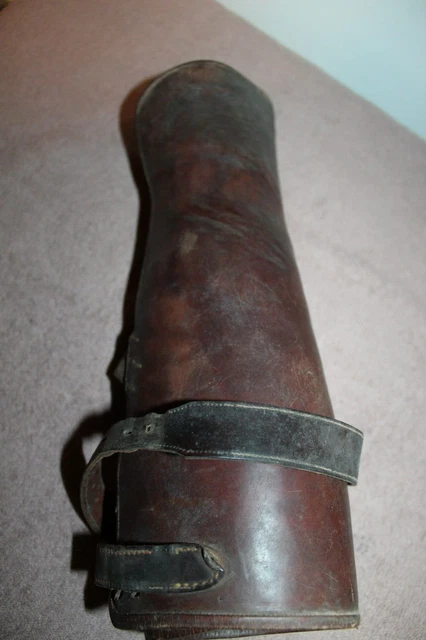 ORIGINAL WW1 U.S. Army Officers Dark Brown Leather Puttees, Maker ...