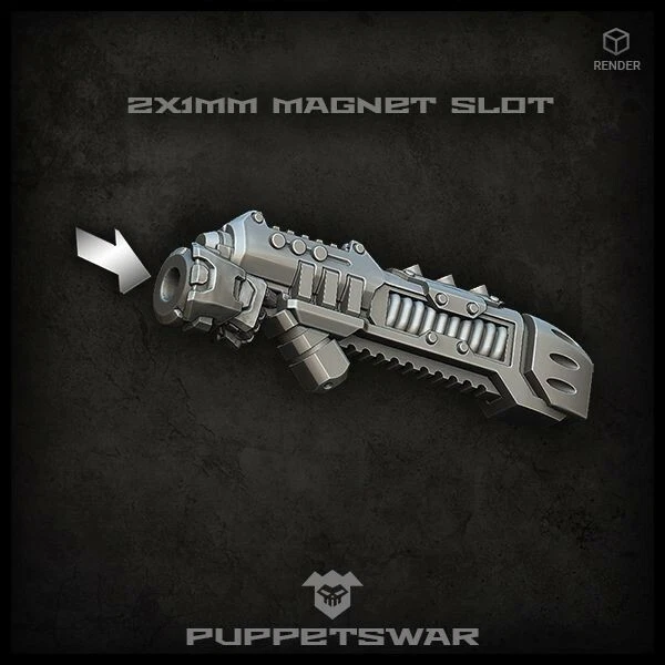 FIVE MODELS OF A Heavy Plasma Blaster with A Right Hand Puppetswar S415 ...