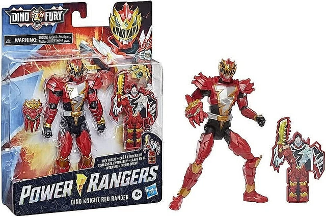 POWER RANGERS DINO Fury Figure Knight Red Ranger Morphin Hasbro NEW ...