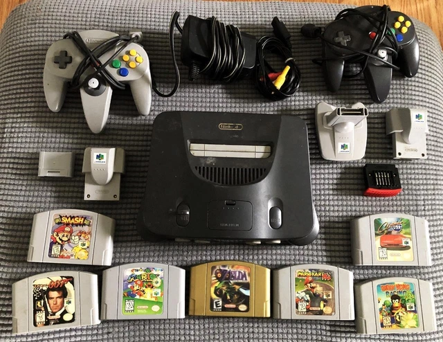 LOT CONSOLE NNINTENDO 64 Nes Testé Avec 7 Jeux Zelda Mario Kart 2 ...