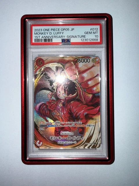 ONE PIECE CARD Game - Monkey D. Luffy - Oda Signed - PSA 10 - Japanese ...