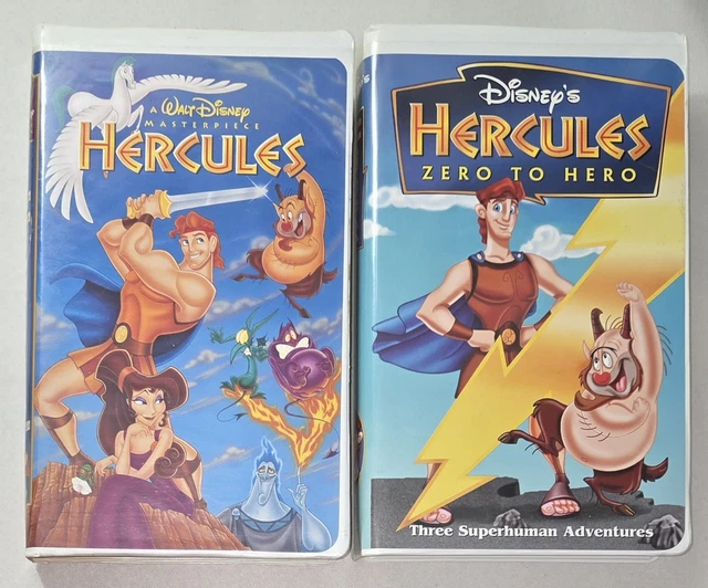 HERCULES & HERCULES Zero To Hero VHS Tapes Walt Disney Vintage Kids ...