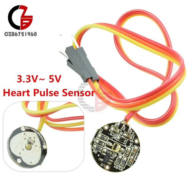 PULSESENSOR HEART RATE Pulse Sensor Module For Arduino Raspberry Pi01 ...