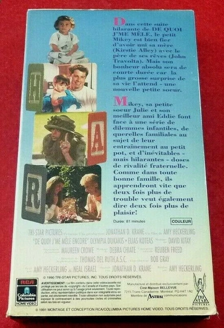 *VHS FRENCH MOVIE De Quoi J'me Mêle Encore! (Hello Mom, It's Still Me ...