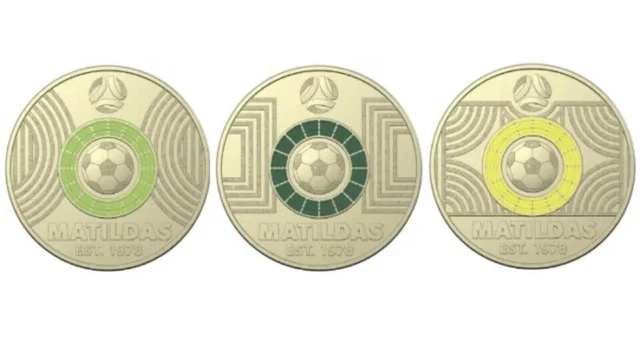 🏦 2023 $2 AUS MATILDAS TWO DOLLAR 3 COIN SET CIRC FIFA World Cup Women ...