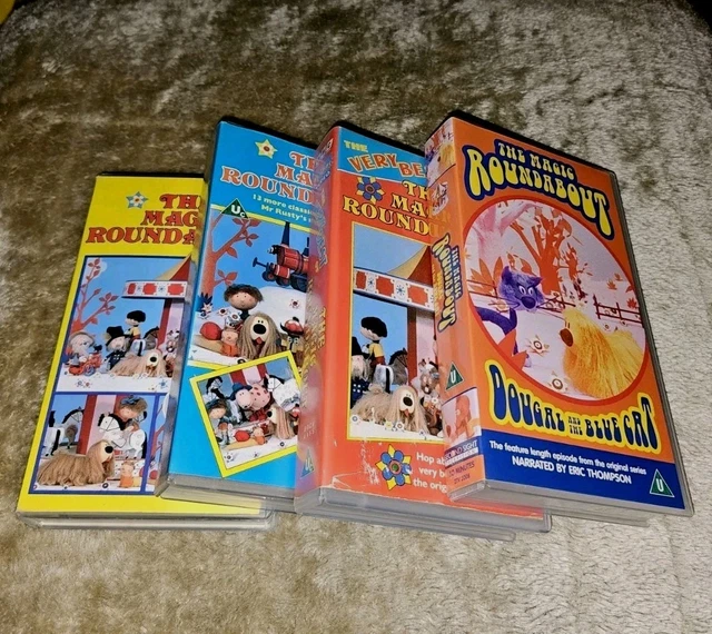 4X UK VHS. THE MAGIC ROUNDABOUT Collection. Very Best of, BBC & Dougal ...
