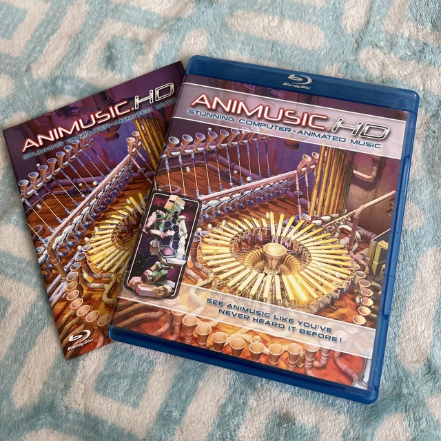 ANIMUSIC HD STUNNING Computer Animated Music Blu-ray. MINT DISC* Rare ...