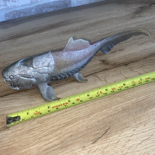 SCHLEICH DUNKLEOSTEUS FIGURE 2015 Prehistoric Armour Fish Mouth Jaw ...