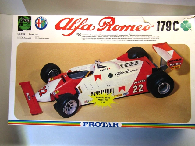 PROTAR 1:12 SCALE Alfa Romeo 179C F1 Model Kit # 182 Andretti ...