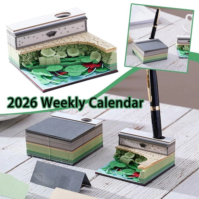 2026 CALENDAR,2026 TIME Piece Calendar Hot H9 Q5R6 £15.61 - PicClick UK