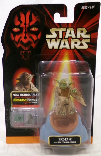 STAR WARS EPISODIO 1 Yoda Con Jedi Counsel Silla 3.75" Figura Hasbro ...