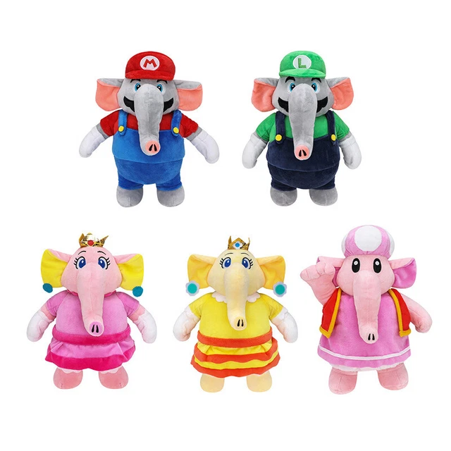 SUPER MARIO BROS Wonder Plush Toys Elephant Mario Stuffed Doll Kids ...