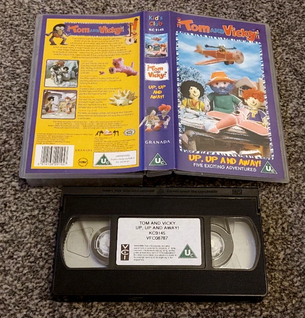TOM & VICKY Up Up And Away Five Exciting Adventures Pal Vhs Video Kids ...