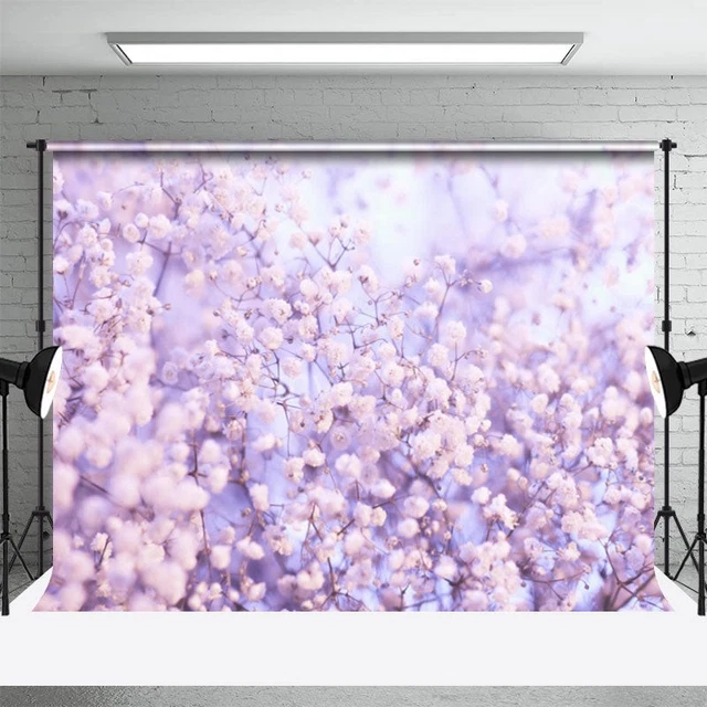 PURPLE FLORAL WONDERLAND Spring Photography Backdrop $37.94 - PicClick AU