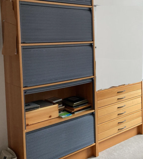 IKEA EFFEKTIV BÜRO Möbel: Rollo Schrank Regal Sockel altes Buche ...