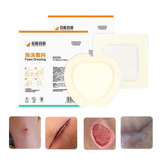 HYDROCOLLOID ADHESIVE DRESSING Wound Dressing Sterile Bedsore Healing ...