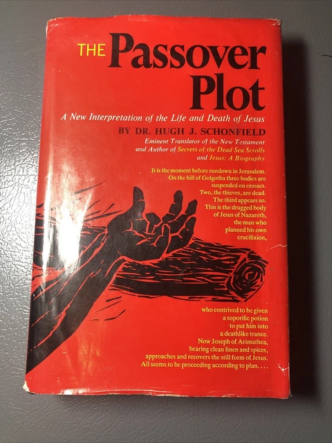 THE PASSOVER PLOT by Hugh J. Schonfield Bernard Geis publisher 1965 HC/DJ Rare EUR 14,15 ...