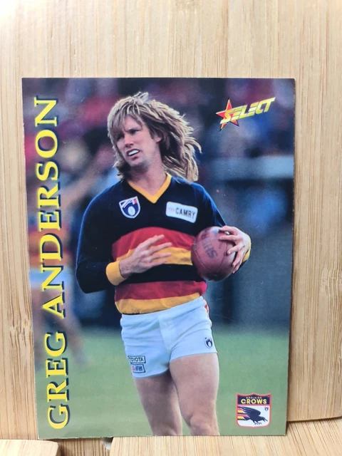 GREG ANDERSON🏆1995 SELECT #151 CROWS AFL Trading Card 🏆FREE POSTf EUR 1 ...