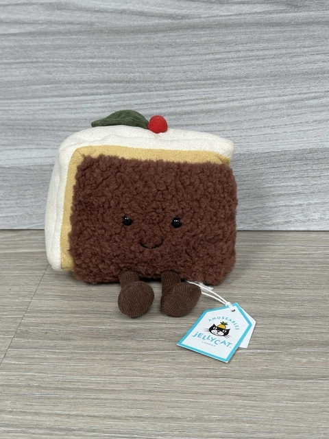 JELLYCAT AMUSEABLES SLICE of Christmas Cake Retired With Paper Tags £45 ...