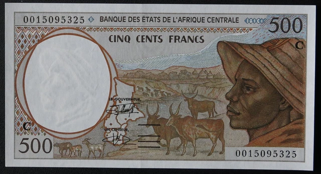 BANKNOTE / PAPER money Kongo-Brazzaville / Congo 500 Franc (XAF) 1993 ...