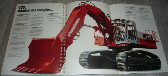 POCLAIN 400 WERBEPROSPEKT EUR 19,50 - PicClick DE