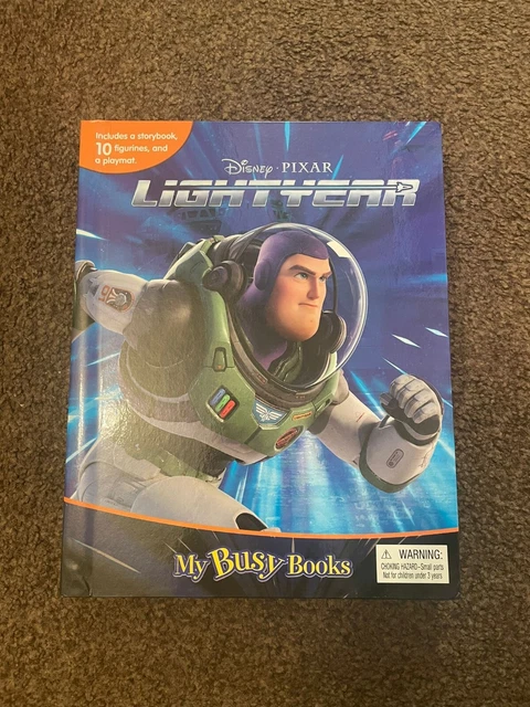 DISNEY PIXAR LIGHTYEAR Buzz Lightyear My Busy Book with Playmat & 10 ...