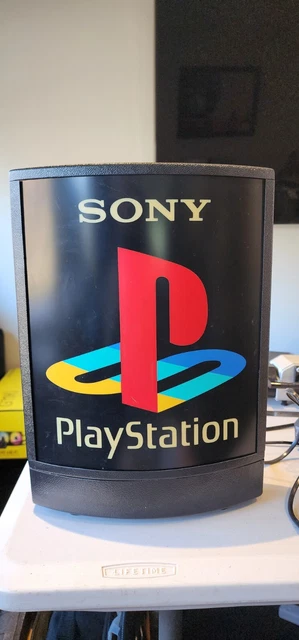 SONY PLAYSTATION 1 Box Light Store Display Sign Works. 350mm X 250mm x ...