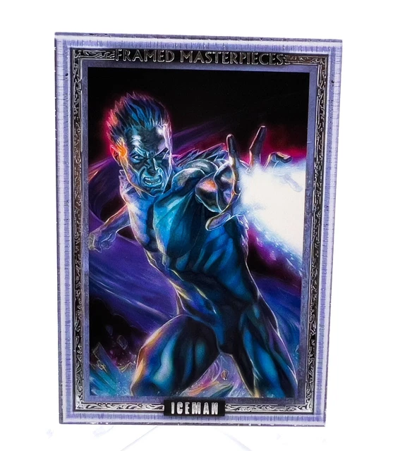 2024 MARVEL MASTERPIECES Nahuel Grego #58 Iceman - Silver framed /10 ...