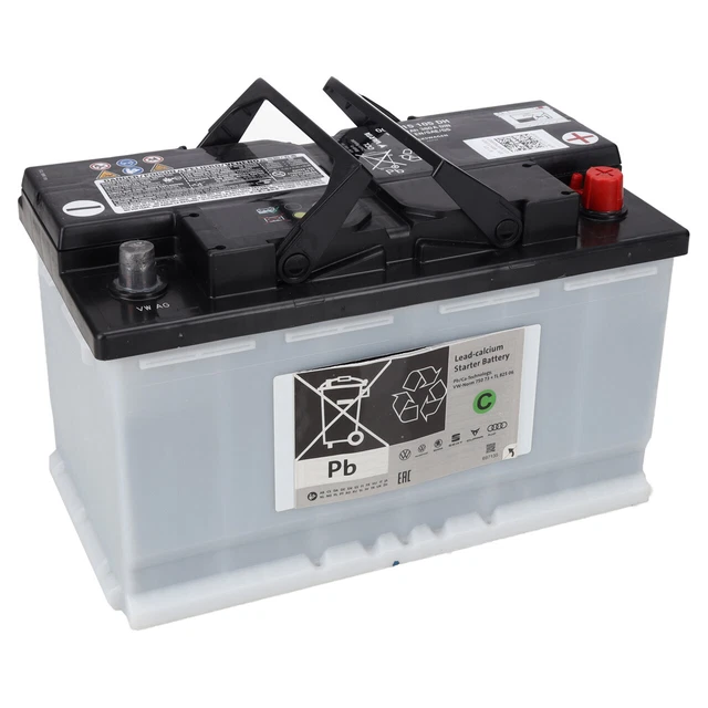 ORIGINAL VW AUTOBATTERIE Batterie Starterbatterie 12V 75Ah 420/800A ...