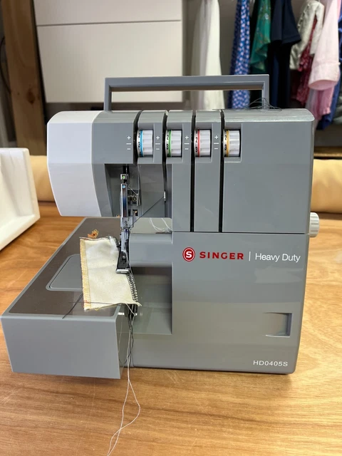 SINGER HD0405S HEAVY Duty Overlocker Singer Sewing Machine in box £302. ...
