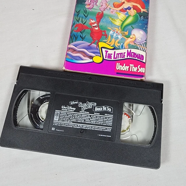 DISNEYS SING ALONG Songs - The Little Mermaid: Under the Sea (VHS, 1990 ...